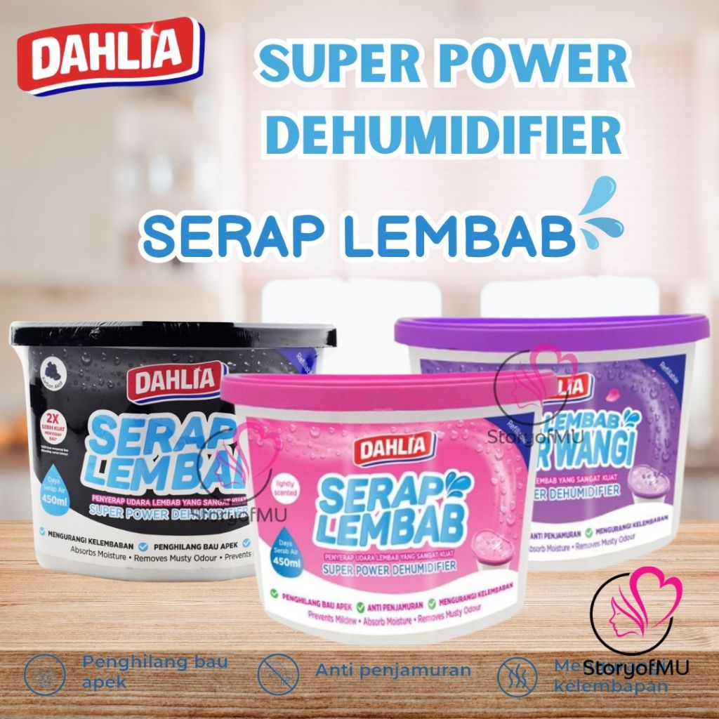 Jual DAHLIA Serap Lembab Dan Bau Penyerap Udara Lembab Super Power ...