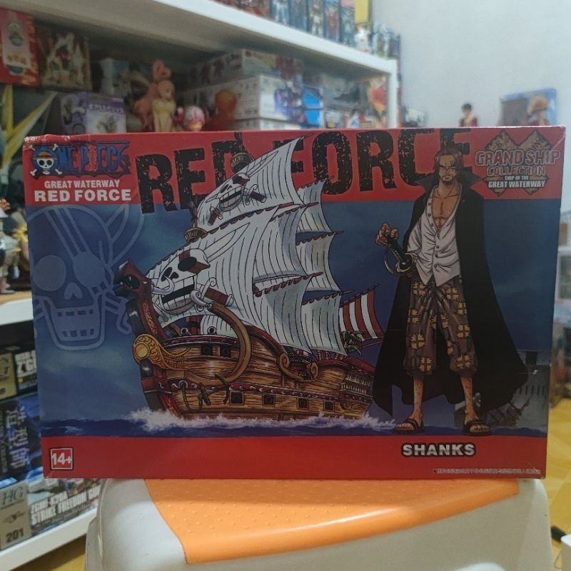 Jual grandship collection shanks red force one piece kapal rakit ...