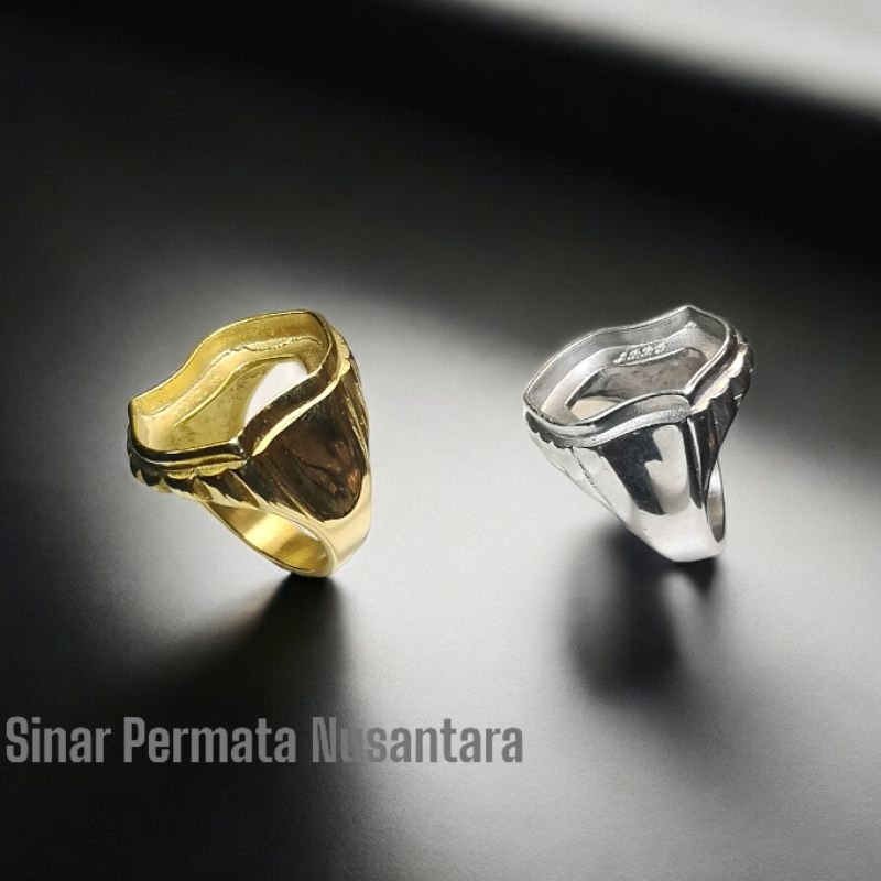 Jual RING CINCIN EMBAN CANGKANG BAHAN TITANIUM MODEL TEROMPAH 24x16MM ...