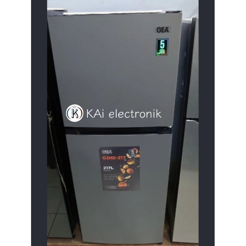 Jual GEA kulkas 2 pintu G2-HD217 (217 liter ) garansi 5 tahun | Shopee ...