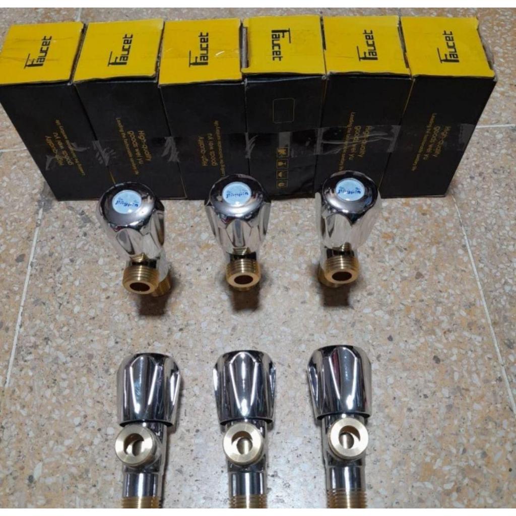 Jual STOP KRAN KUNINGAN 1/2 INCH / KRAN SHOWER SINGLE KUNINGAN 1/2 ...