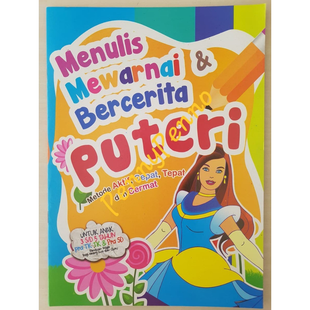 Jual Buku Mewarnai Princess, Barbie, Sofia, Puteri, Tinkerbell, Pooh, Tsum Tsum (Uk 28,5cm X ...