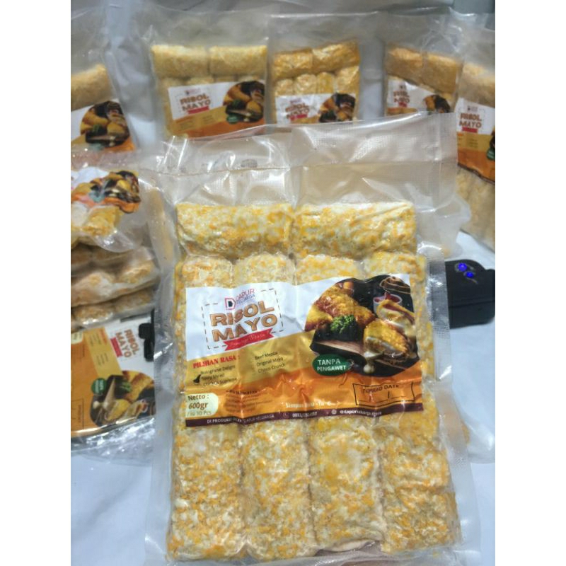 Jual DapurKeluarga Cemilan frozen food risol mayo frozen 10 Pcs ...