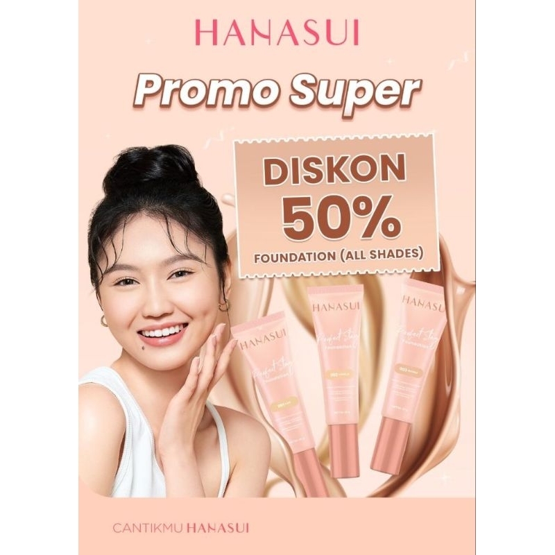 Jual HANASUI PERFECT STAY FOUNDATION | Shopee Indonesia