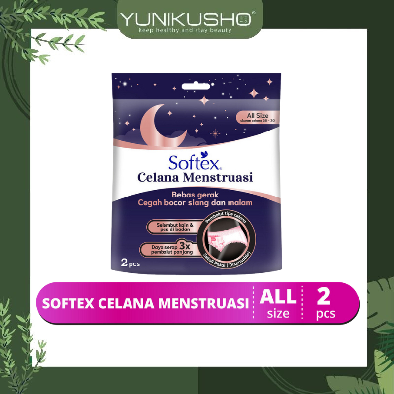 Jual SOFTEX Celana Menstruasi All Size Extra Size 2 Pads - Pembalut ...