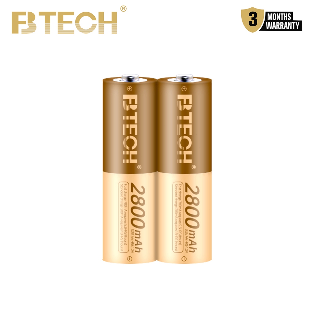 Jual FB Charger Baterai AA Rechargeable 2800mAh 2 Pcs 1.2V NiMH Battery ...