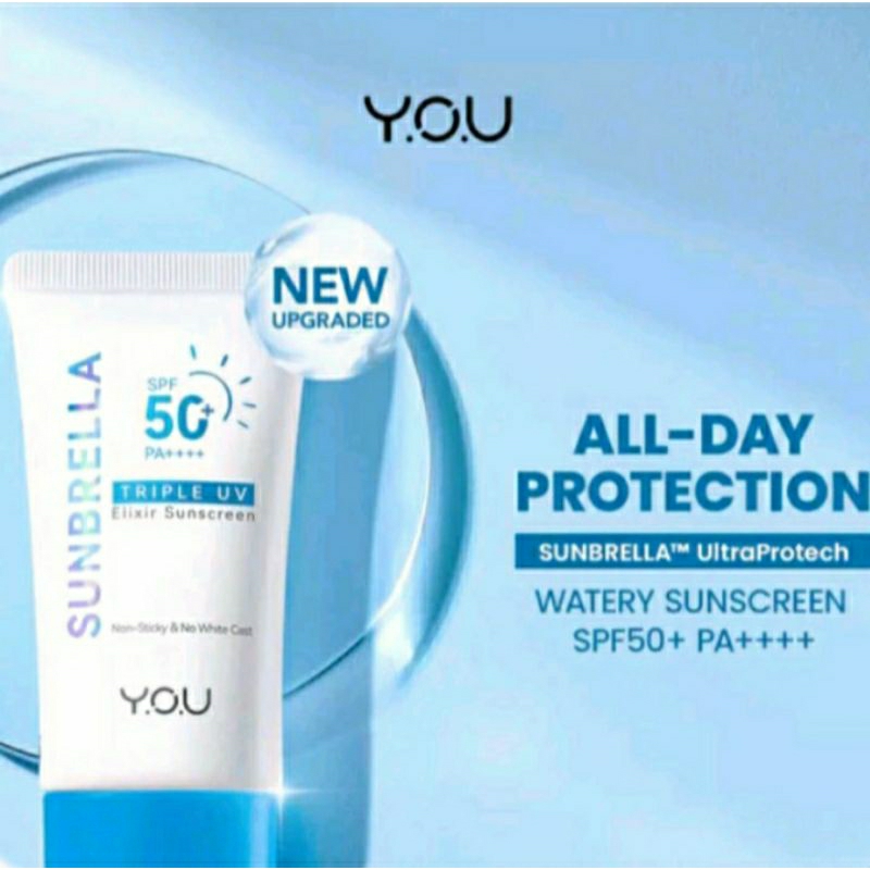 Jual YOU Triple UV Elixir Sunscreen Gel SPF 50+ PA++++ (UBA UVB Blue ...
