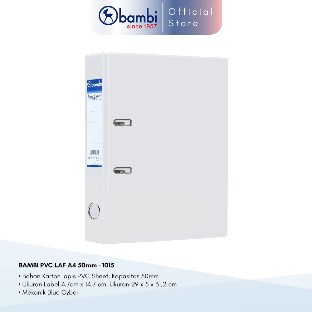Jual Bambi Lever Arch File Ordner A4 All Color Medium Size 50 mm ...
