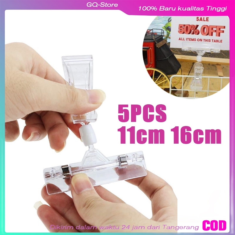 Jual 5PCS Jepitan Promo Penjepit Label Papan Tag Hanger AD Clamp ...