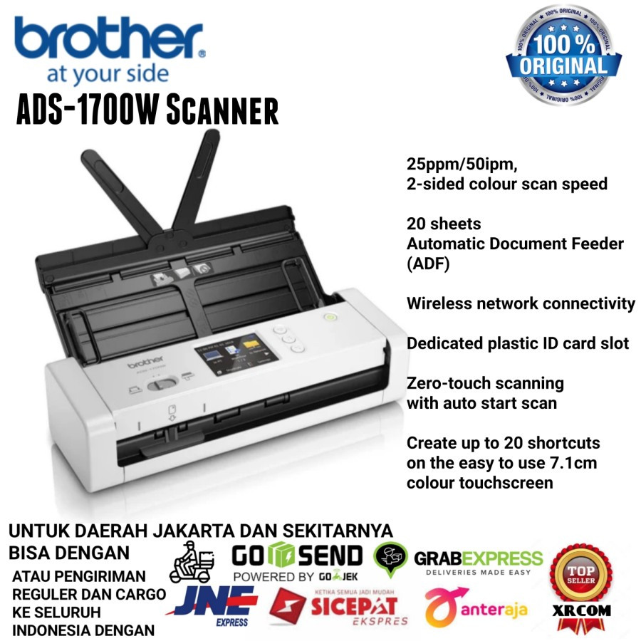 Jual Scanner Brother ADS 1700W / 1300 / 1350W / 1800W | Shopee Indonesia