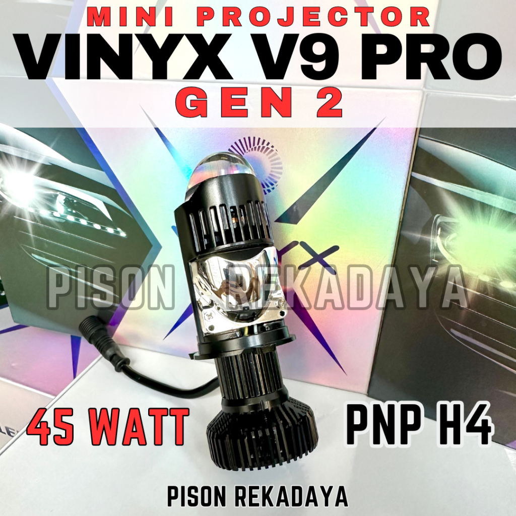 Jual Mini Projector Biled Vinyx V9 PRO Gen 2 H4 LED GS2 MP1 45W Laser Projie Headlamp Mobil ...