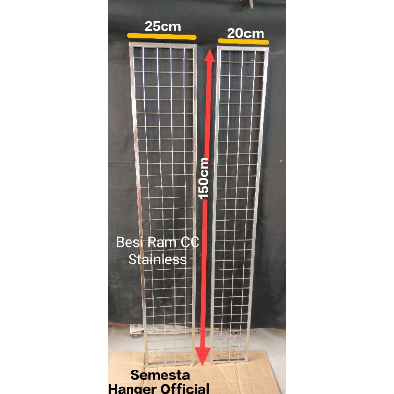 Jual Besi Ram CC Stainless Ukuran 25cm x 150cm dan 20cm x 150cm (Besar ...