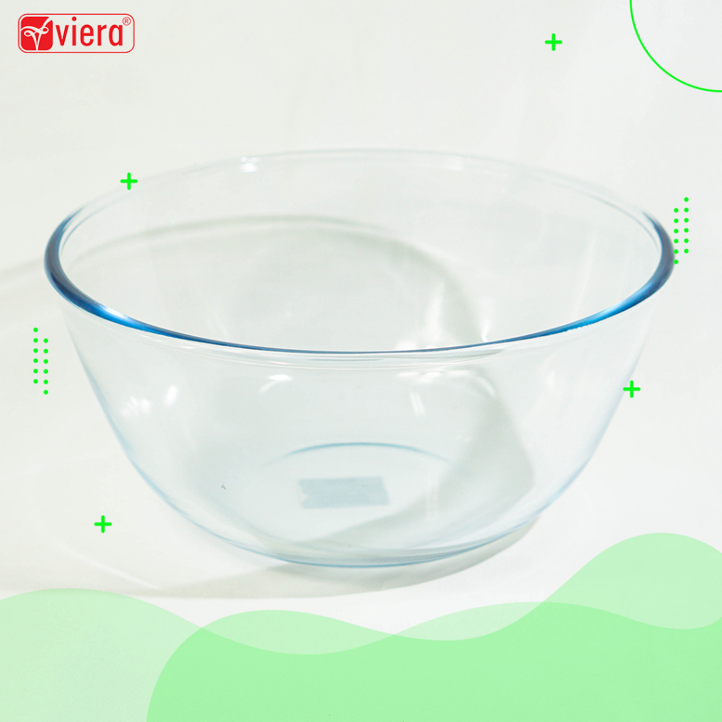 Jual VIERA - Glass Mixing Bowl Mangkok Pengaduk Adonan Kue Bulat Kaca ...