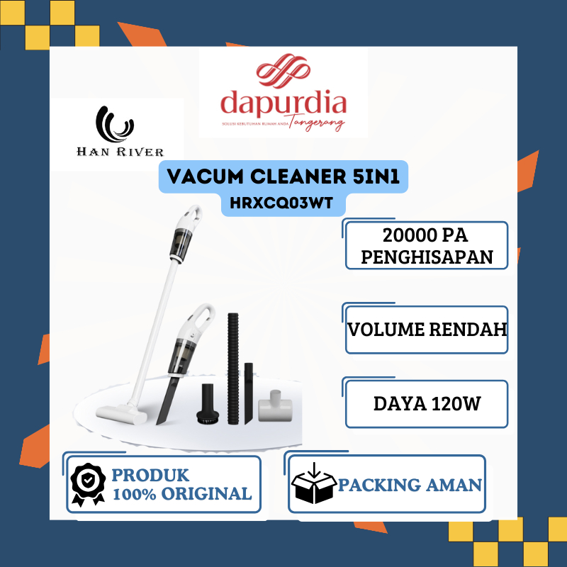 Jual Han River Vacuum Cleaner Penyedot Debu 5in1 HRXCQ03WT (Putih ...