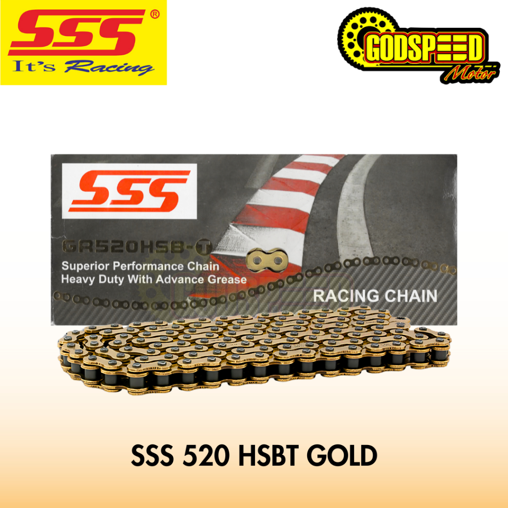 Jual Rantai SSS 520 HSBT HEAVY DUTY GOLD 110L 120L 124L NINJA250 RR ...