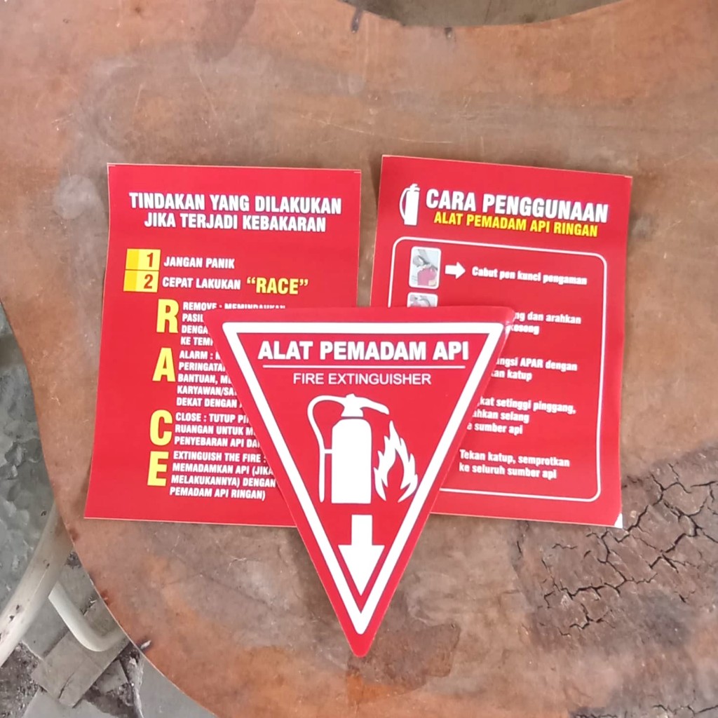 Jual Stiker Apar/ Stiker Cara Penggunaan Apar/ Stiker Race/ Stiker ...
