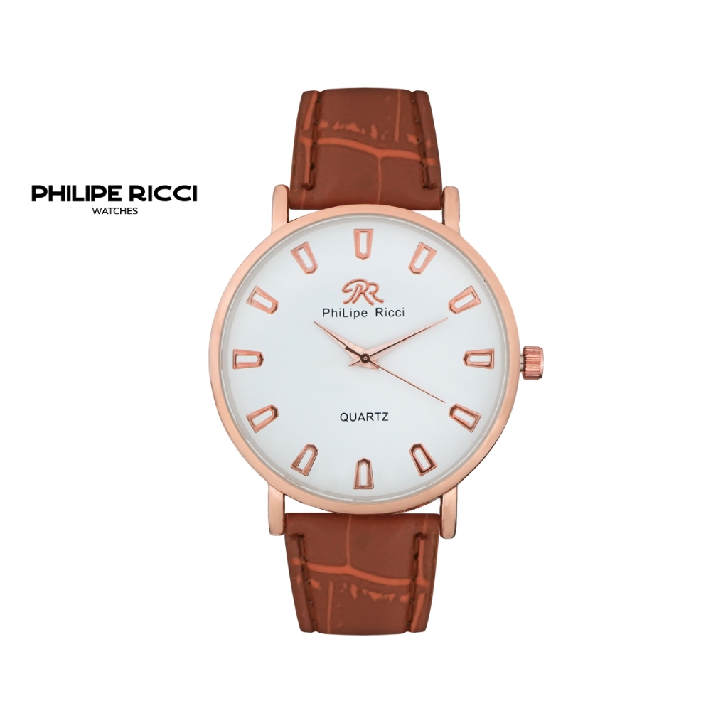 Jual PhiLipe Ricci Jam Tangan Pria Kulit Terbaru Bulat Tipis Simple ...