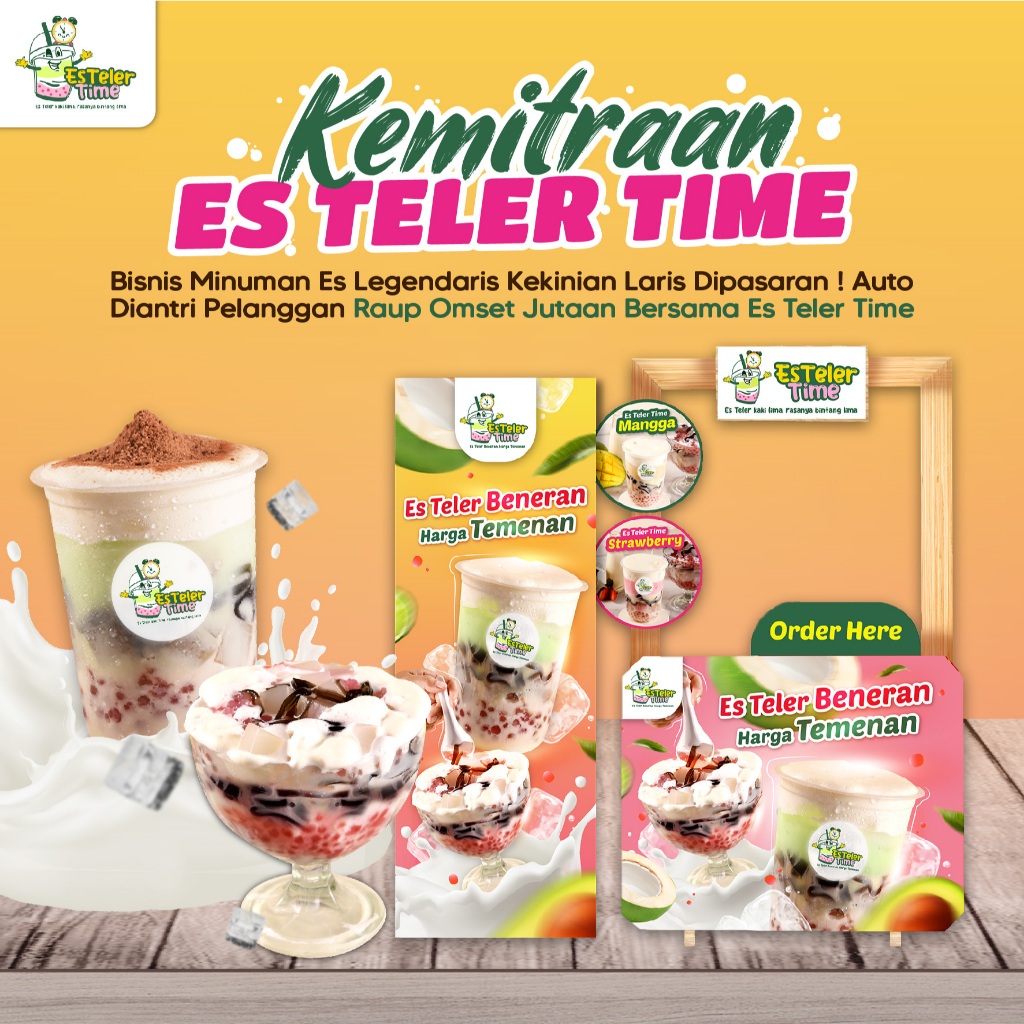 Jual Paket Usaha Kemitraan Es Teler Time Siap Jualan | Shopee Indonesia