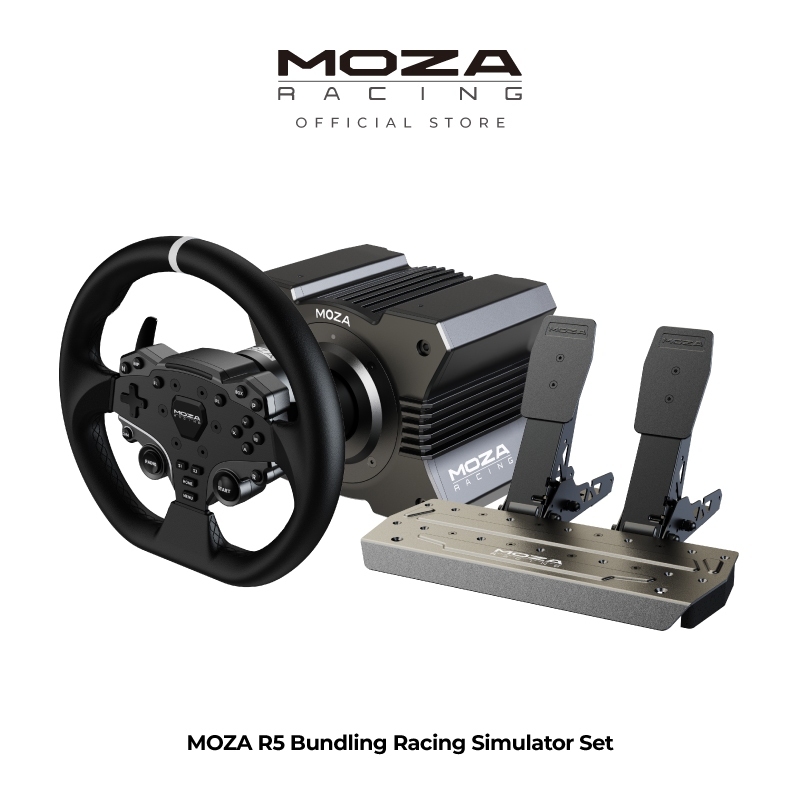 Jual MOZA Racing R5 Bundle Direct Drive | Racing Simulator Steering Wheel | Shopee Indonesia