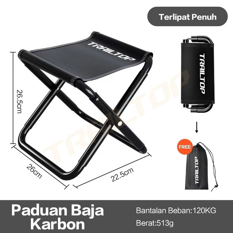 Jual [READY] TrailTop Bangku Lipat Kursi Lipat Outdoor Kursi Mancing ...