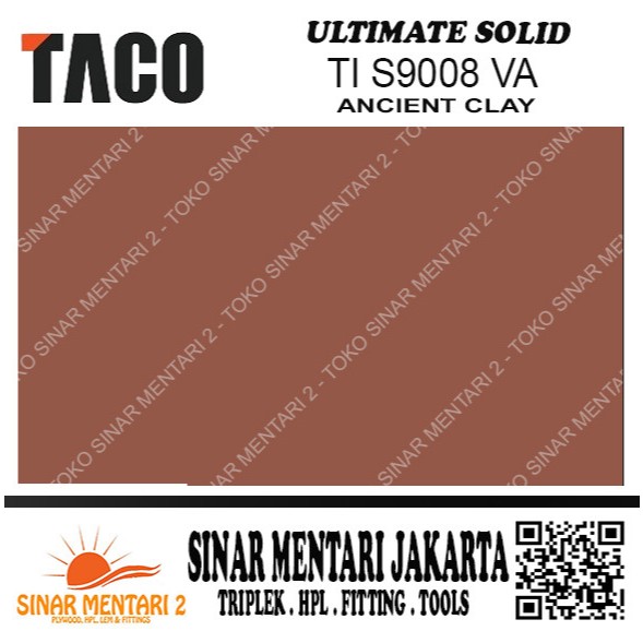 Jual TACO HPL ULTIMATE SOLID TI S9008 VA ANCIENT CLAY | Shopee Indonesia