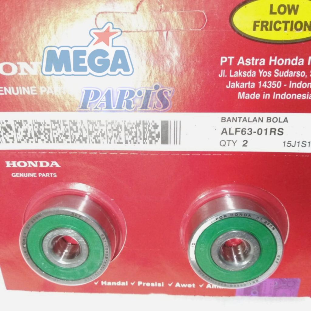 Jual SEPASANG BEARING RODA DEPAN 6301 RS CB150R CBR150R TIGER MEGA PRO ...