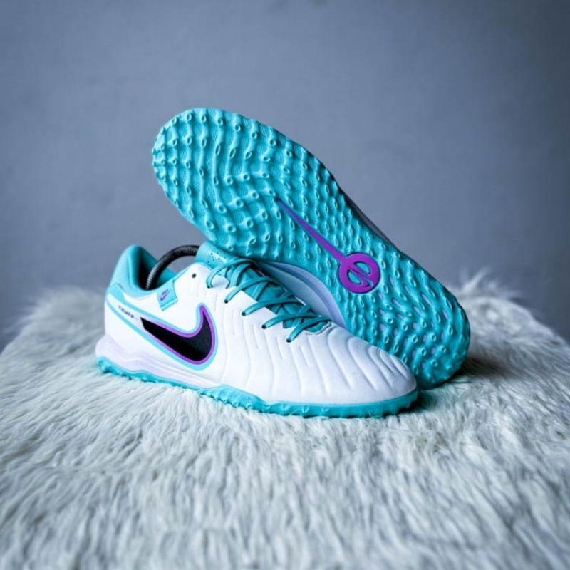 Jual Sepatu Futsal Tiempo Legend 10 Pro White Blue Tosca TF ( TURF ...