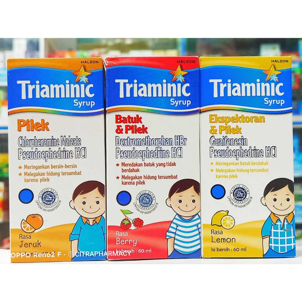 Jual Triaminic 𝐒𝐢𝐫𝐮𝐩 𝟔𝟎𝐌𝐋 All Varian - Meredakan Batuk dan Pilek Anak ...