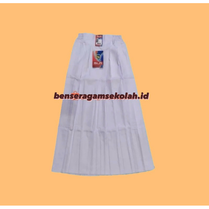 Jual Rok Putih Sekolah SD/SMP/SMA Rempel Panjang [HEPI] | Shopee Indonesia