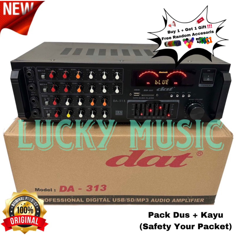 Jual Power Mixer Amplifier Dat 303 Dat 313 Original 4 channel Da 303 Da 313 USB Bluetooth da303 ...