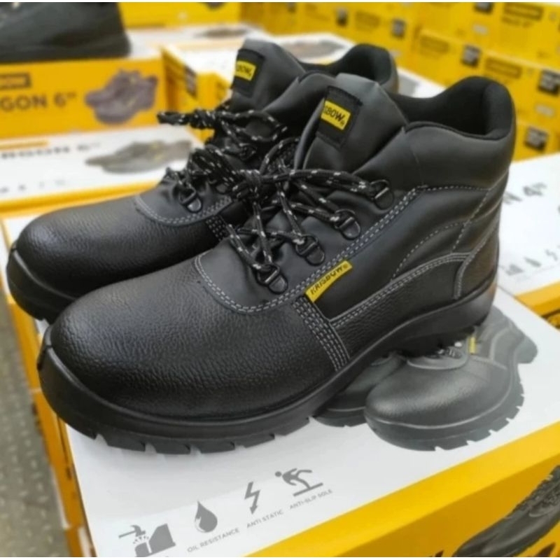 Jual Sepatu Safety Krisbow Argon 6 Inch Original/Safety Shoes Krisbow ...