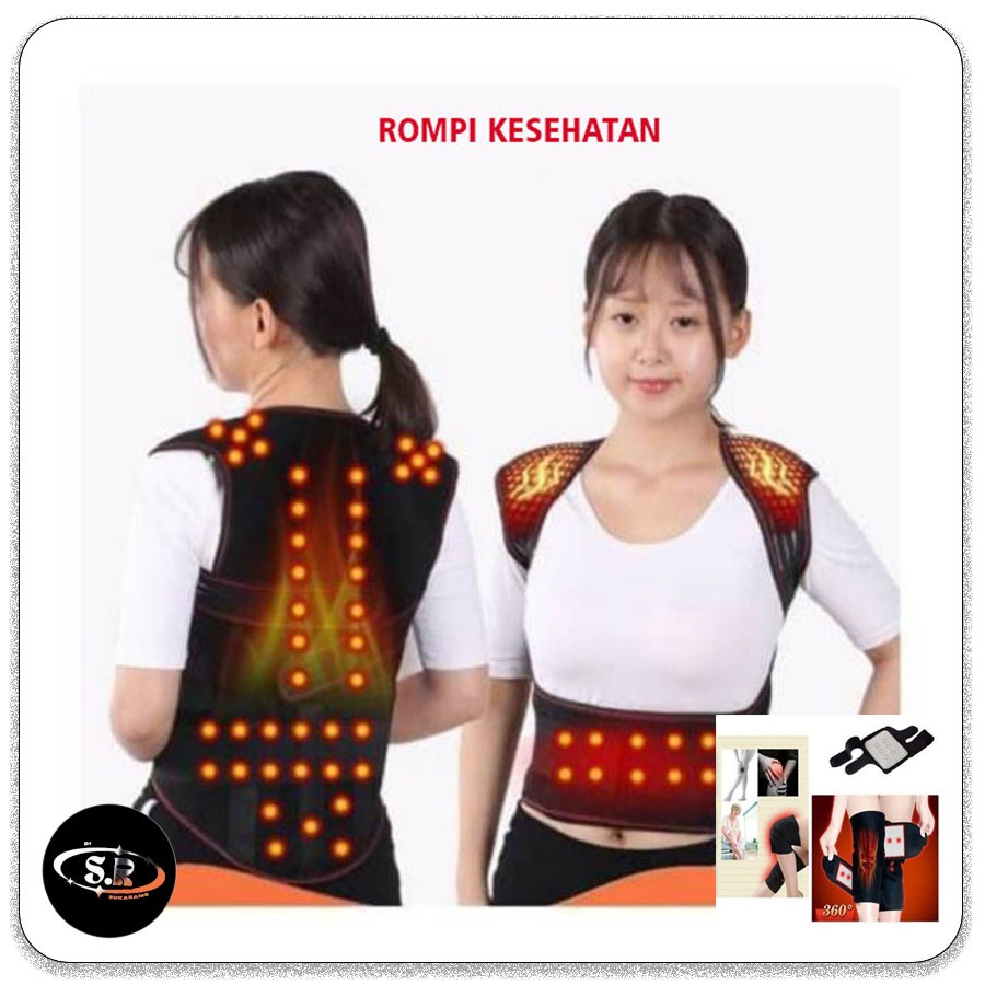 Jual Rompi terapi magnetik pemanas bahu pundak perut magnetik sabuk ...