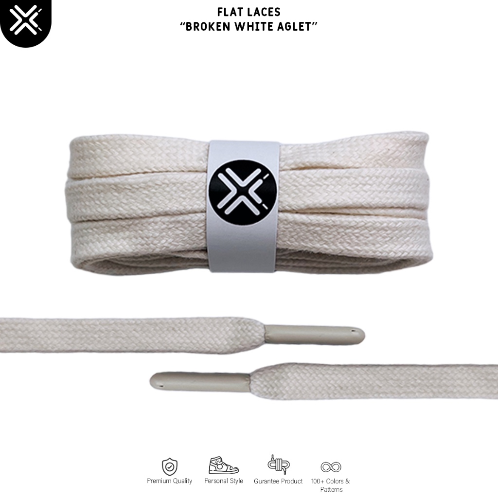 Jual Tali Sepatu 70s Broken White Aglet Tali Sepatu Putih Tulang ...