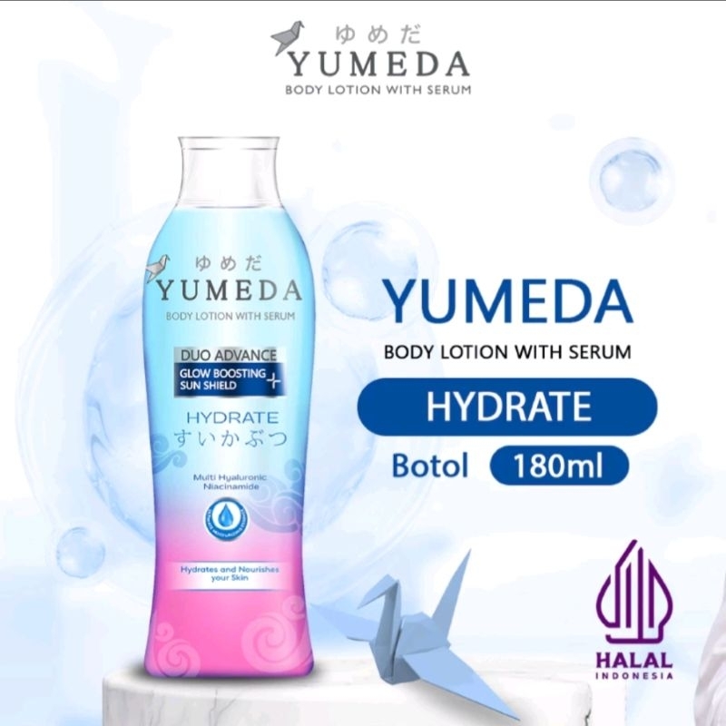 Jual (BPOM) YUMEDA Hand & body / Body lotion with serum / hydrate ...