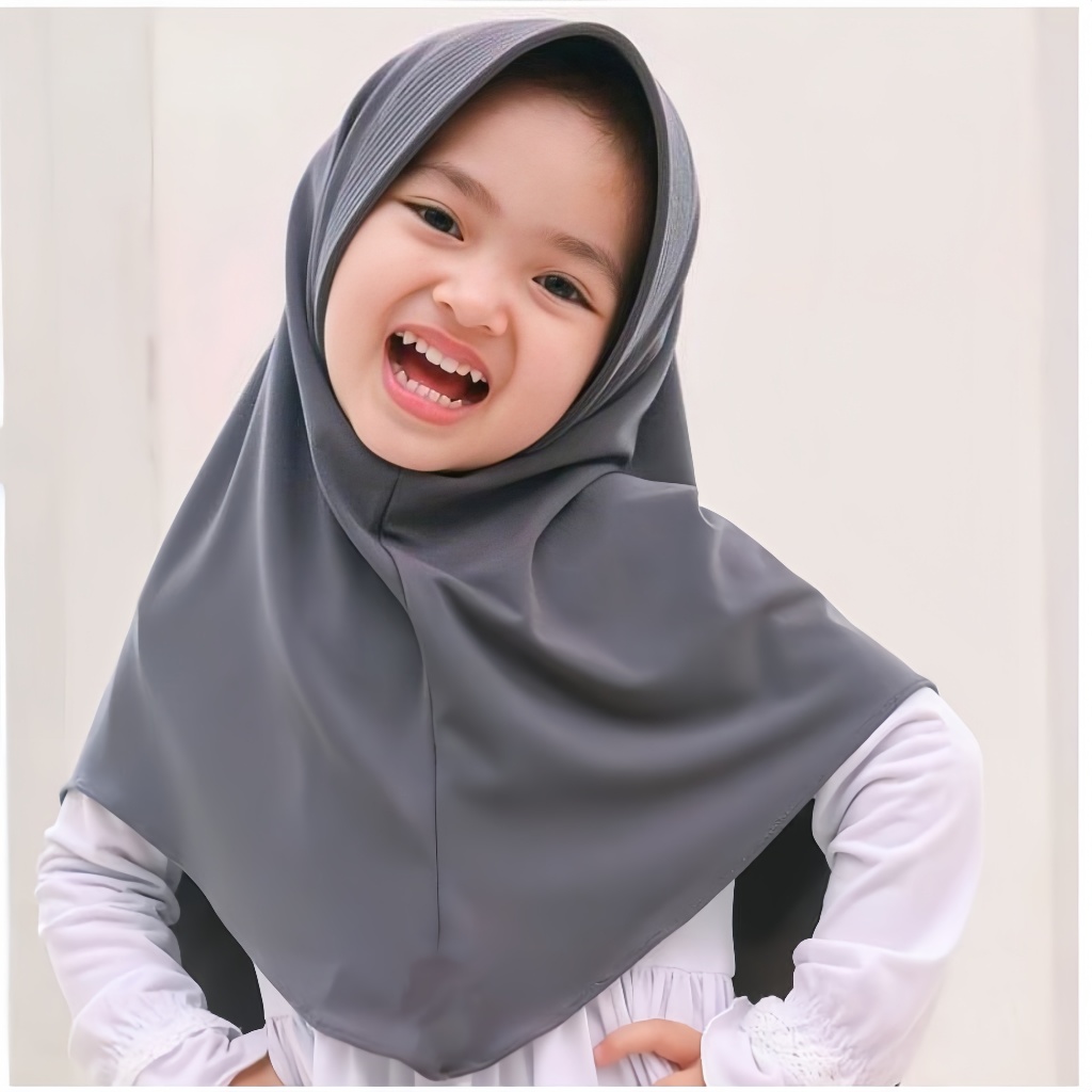 Jual Hijab Bergo Oval Anak Jersey Premium | Kerudung Instan Anak ...