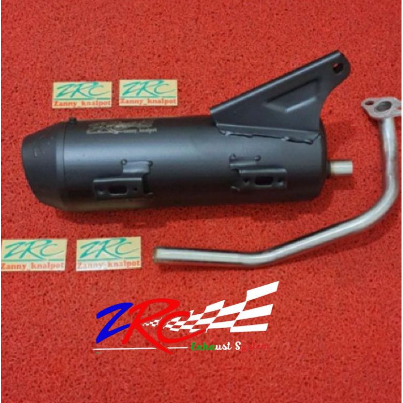 Jual Knalpot zrc muffler hitam Beat Deluxe, Genio, Beat street, Scoopy ...