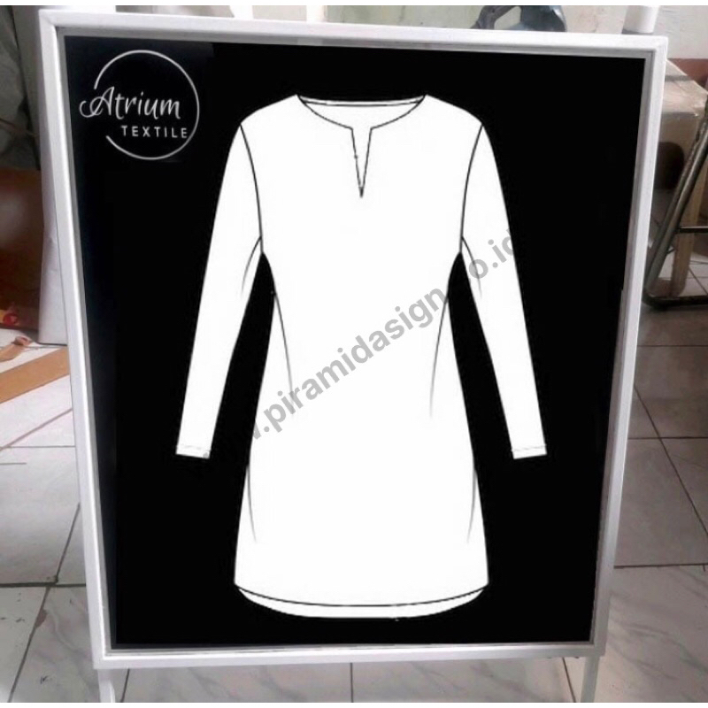 Jual Pigura frame tunik baju pola display kain jahit batik | Shopee ...