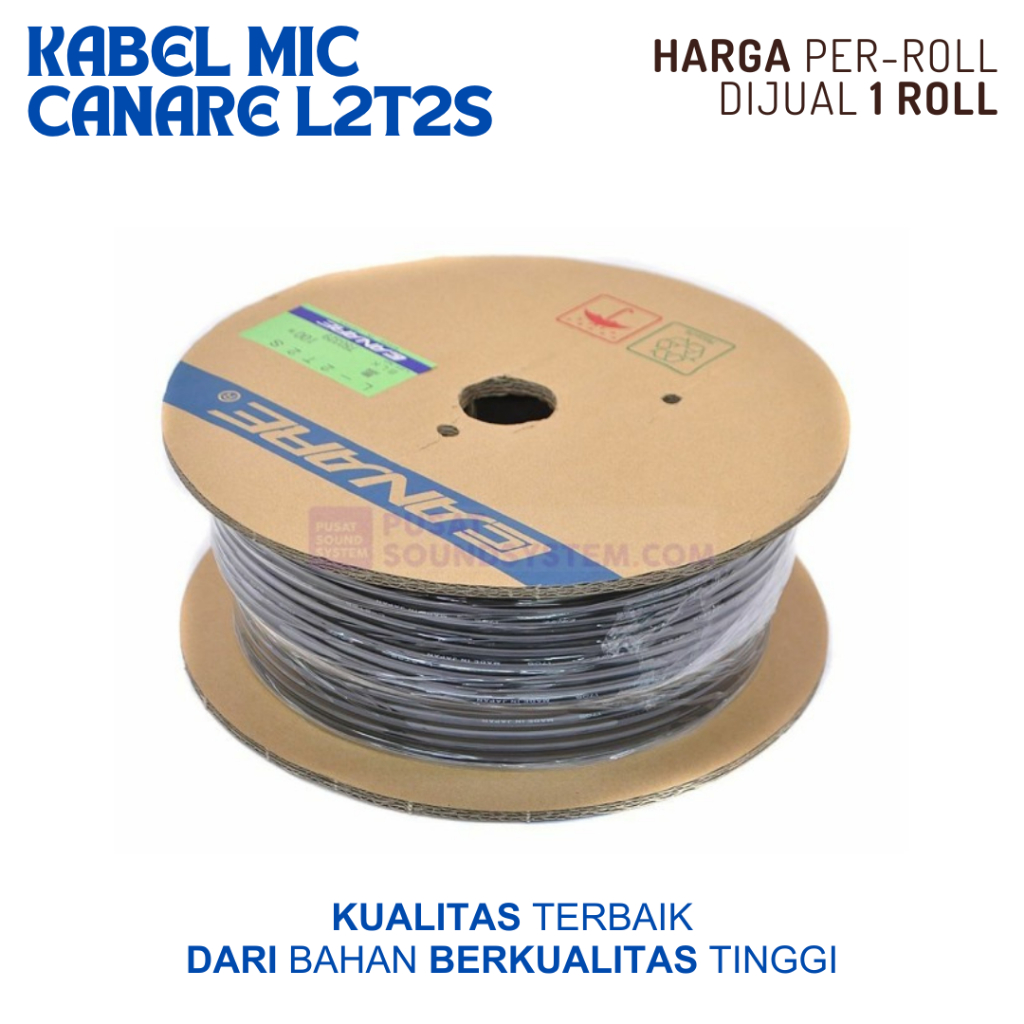 Jual KABEL MIC CANARE 1 ROLL 80 METER KABEL AUDIO MIC CANARE L2T2S ...