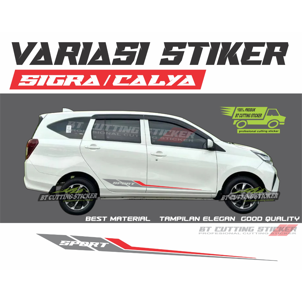 Jual SG3 Stiker mobil sigra sticker striping mobil sigra stiker calya ...