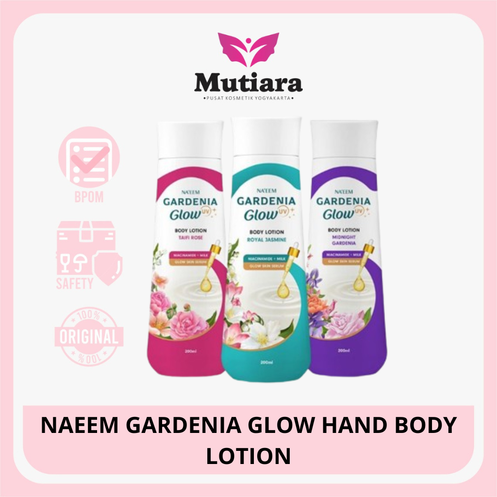 Jual NAEEM GARDENIA GLOW HAND BODY LOTION | Shopee Indonesia
