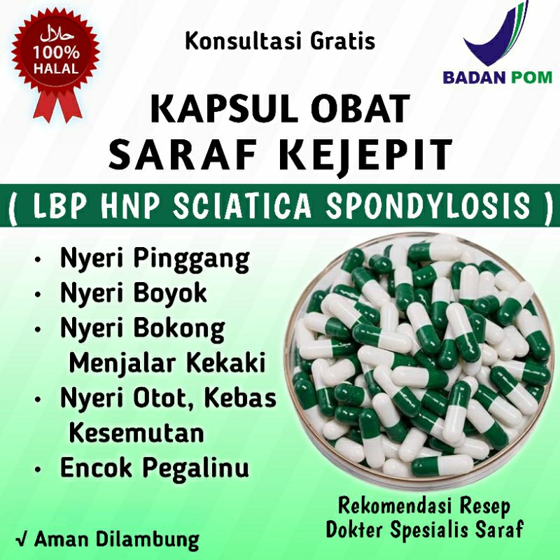 Jual obat saraf kejepit, sakit boyok, sakit pinggang, sakit punggung ...