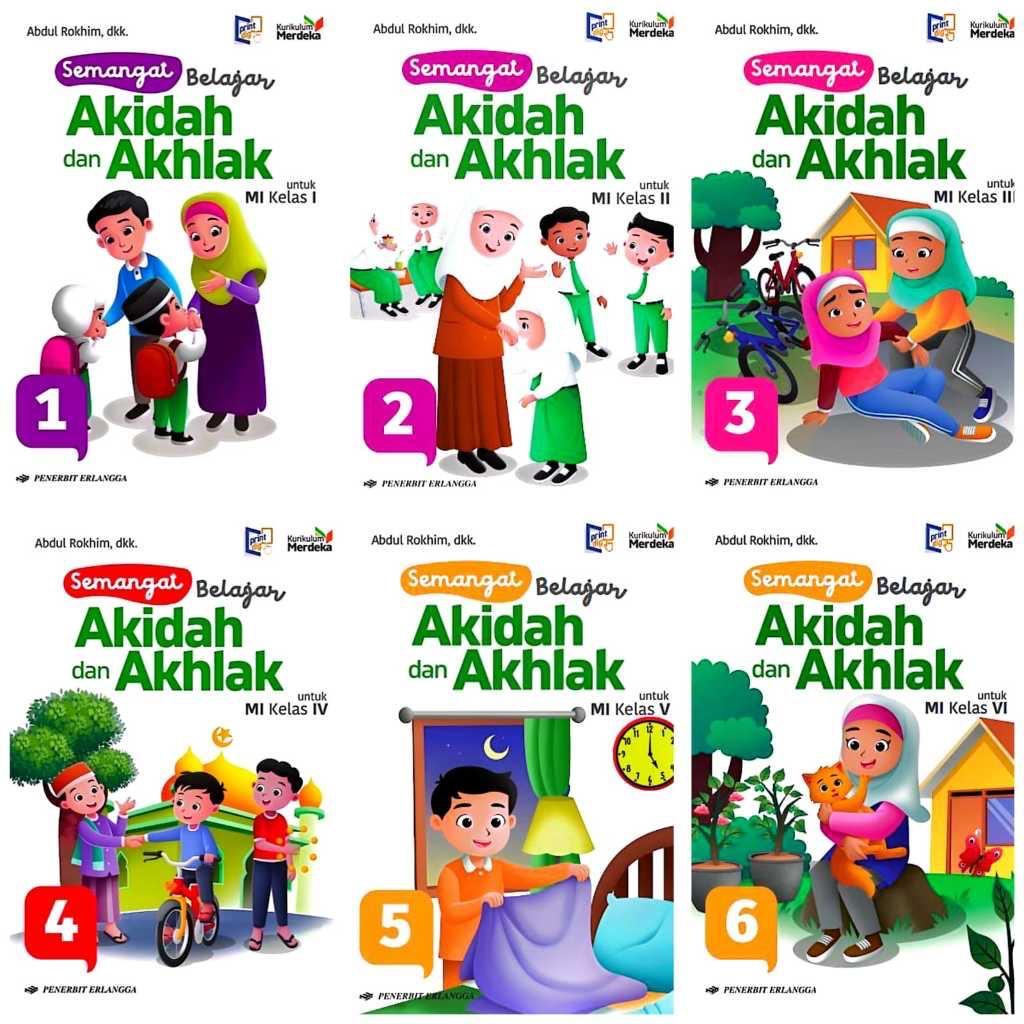 Jual BUKU AKIDAH AKHLAK UNTUK SD/MI KURIKULUM MERDEKA - ERLANGGA | Shopee Indonesia