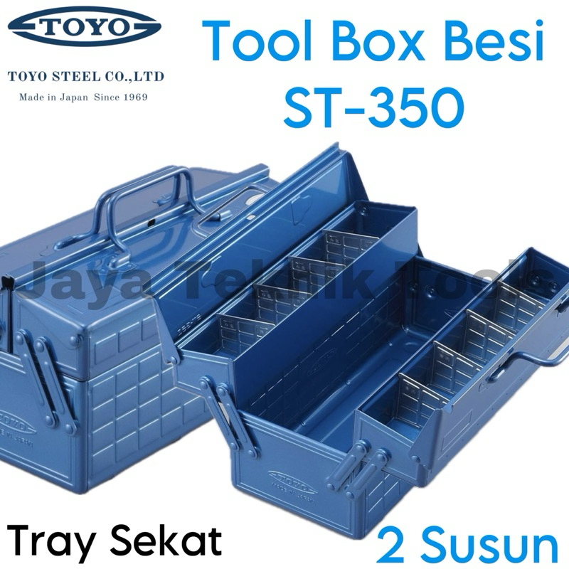 Jual Tool Box Toyo ST-350 Toolbox Japan ST350 Besi 2 Susun Kotak Perkakas ST 350 | Shopee Indonesia