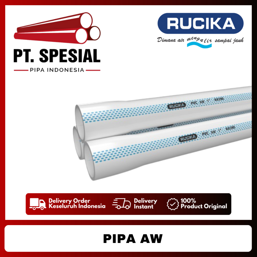 Jual Pipa PVC AW Standard Rucika 12" Pipa PVC Rucika - 07 | Shopee ...