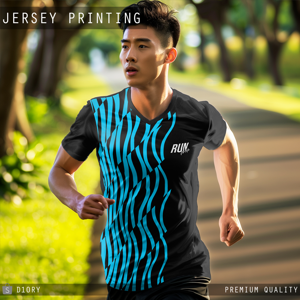 Jual Jersey Baju Pelari Santai 186 Kaos Running Unisex Dry Fit Pakaian ...