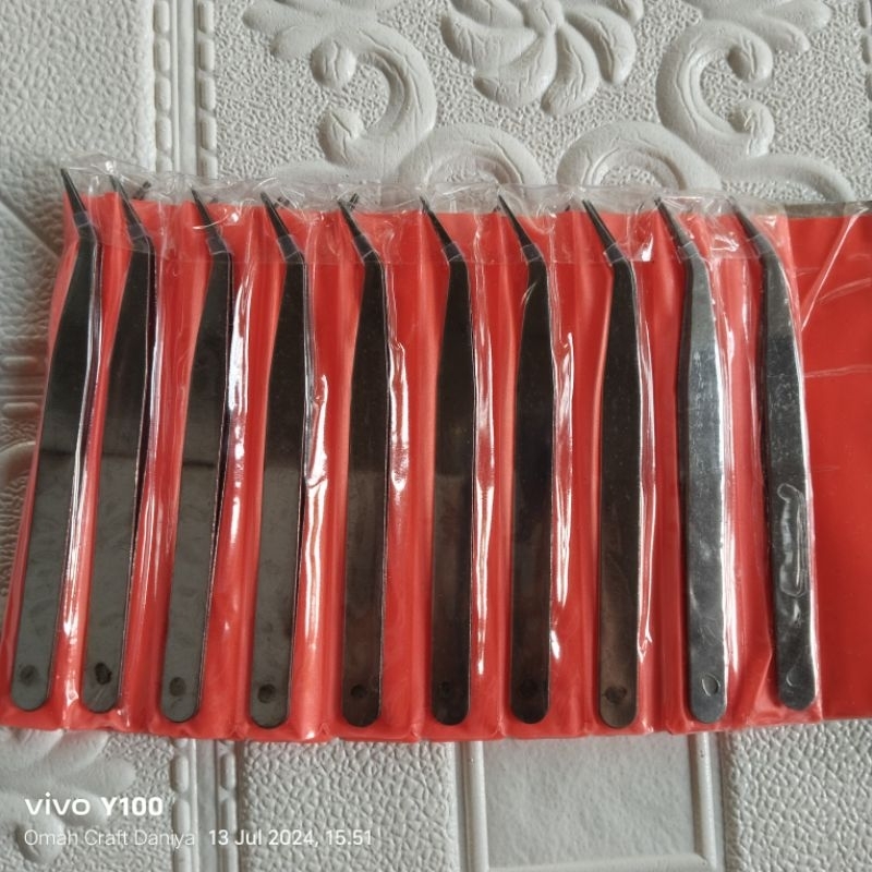 Jual Pinset Lurus dan Bengkok Alat Craft Jahit | Shopee Indonesia