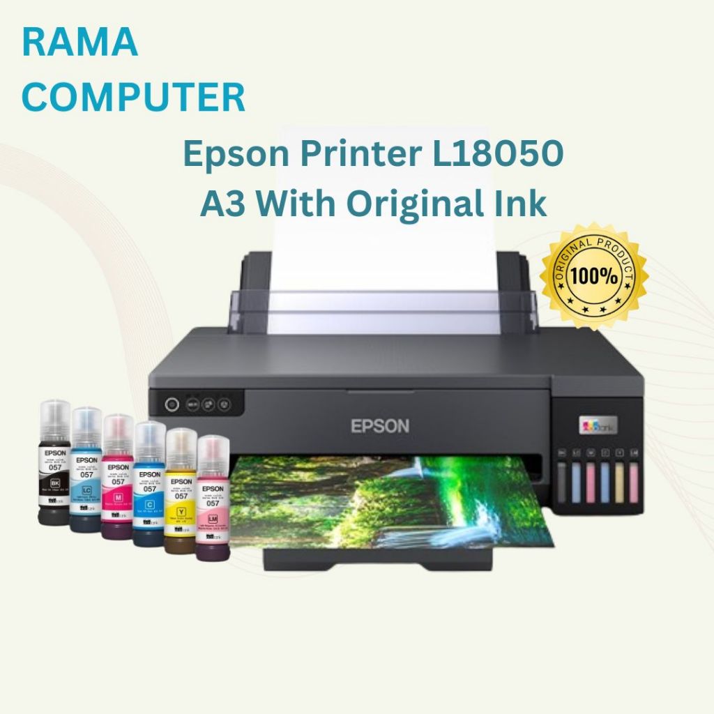 Jual Printer Epson L18050 / L1800 A3 Ink Tank Borderless A3+ 6 Color ...