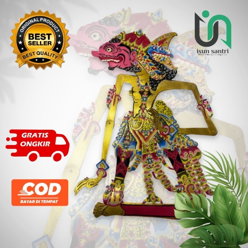 Jual Wayang Kulit Tokoh DURSASONO/DURSASANA Asli Kulit Sapi Standart ...