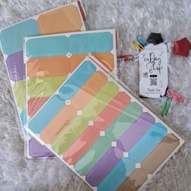 Jual Sticker Label Warna | INDAY SHOP | Shopee Indonesia