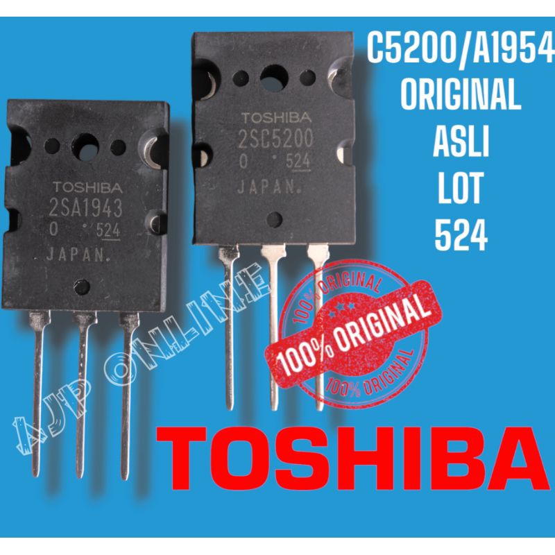 Jual Transistor 2SA1943 2SC5200 ORIGINAL LOT 524 ASLI HARGA SEPASANG 5200 | Shopee Indonesia
